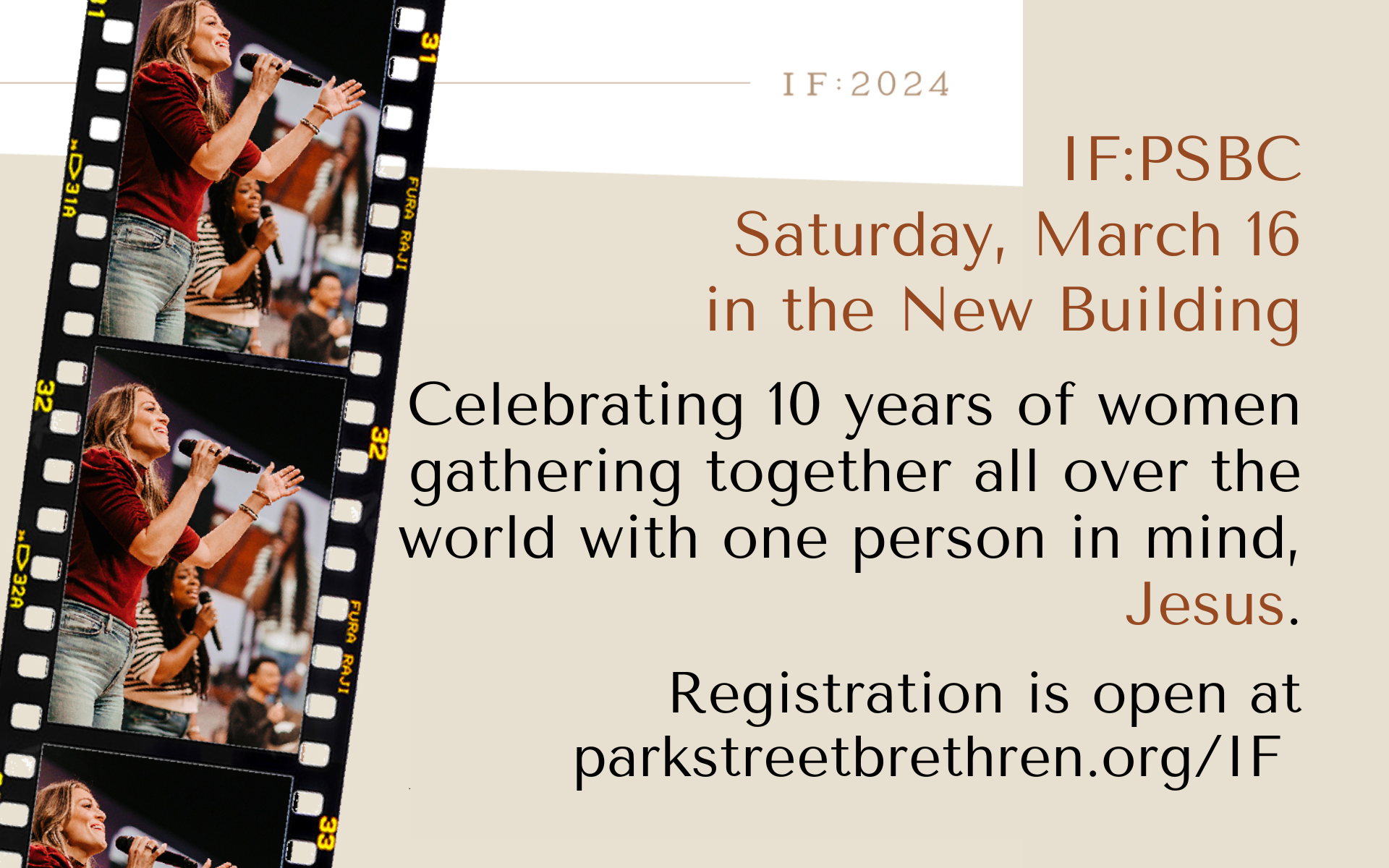 Join us for IF: PSBC--March 16, 2024 - Park Street Brethren Church